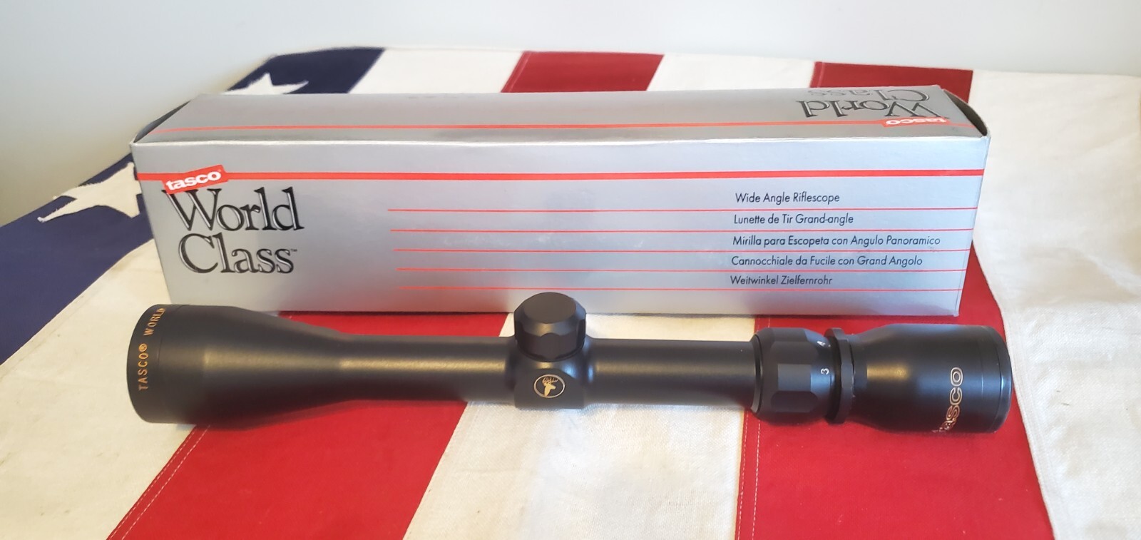 VINTAGE TASCO WORLD CLASS SCOPE 3-9x40 WIDE ANGLE RIFLE SCOPE MIL DOT ...