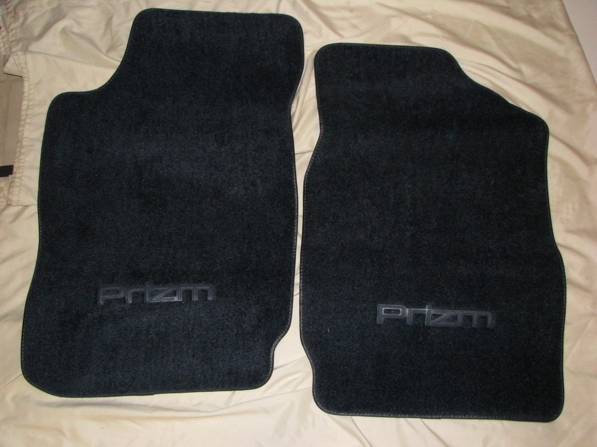 NEW GENUINE GM GOODWRENCH 89 02 PRIZM FRONT CARPET FLOOR MATS DK BLUE 12340537 eBay
