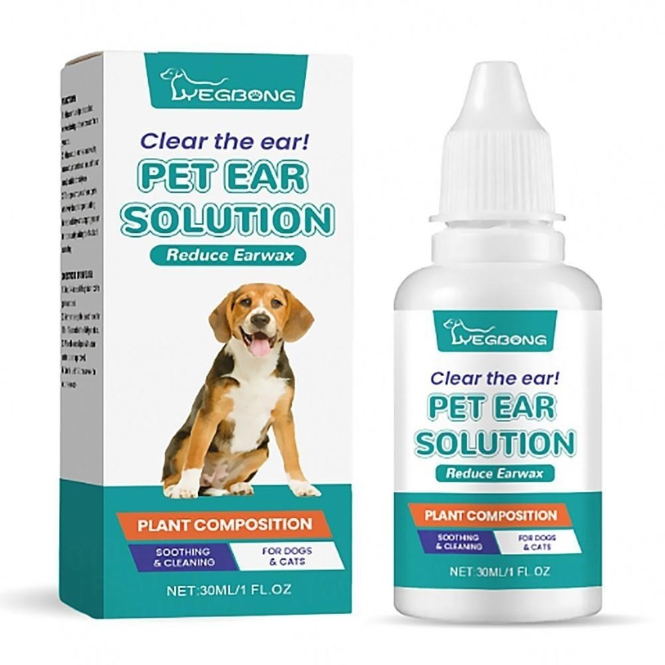 Pet Dog Ear Drops For Infections Control Yeast Itching Ear Cleaner ...