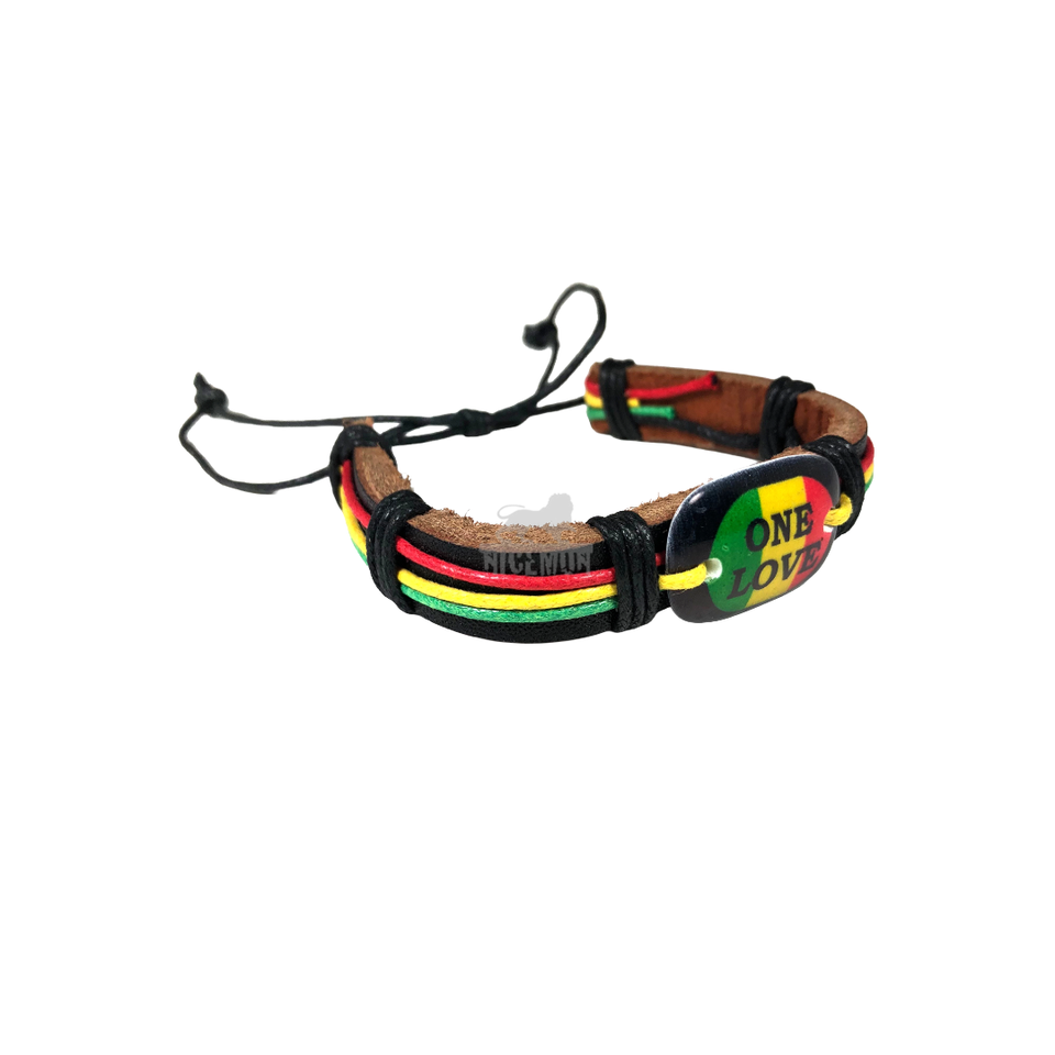 One Love Emblem Handgelenk Armband Süß Jamaika Bob Reggae RGY Band One ...