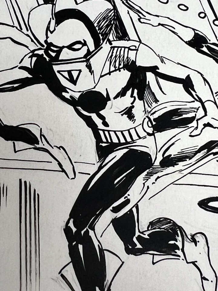 Neal Adams Signed Original Comic Art W/Extra Sketch Deadman Strange ...