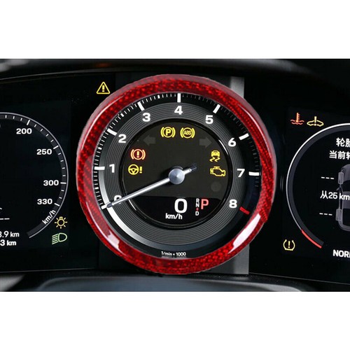 RED REAL Carbon Fiber Dashboard Meter Frame Cover Trim For Porsche 911 ...
