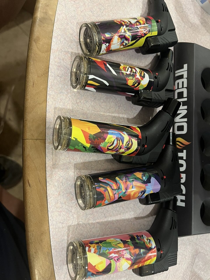 Techno torch lighter Full-size Torch Adjustable Flame Bob Marley ...