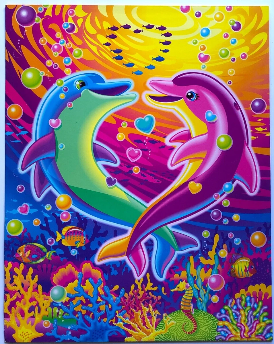 Two Real Dolphins Making A Heart