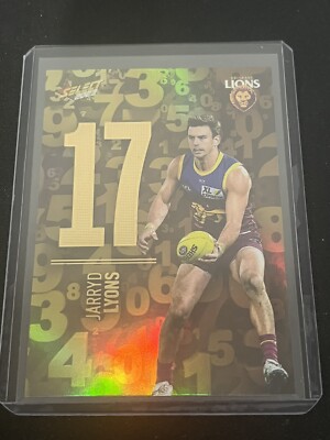 2023 AFL SELECT FOOTY STARS - NUMBERS - JARRYD LYONS LIONS 249/255 ...