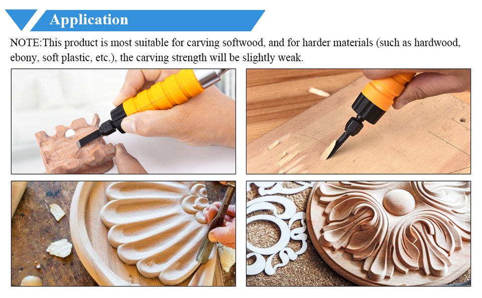 110V Electric Woodworking Carving Machine Woodcut Power Tool w/ 5 ...