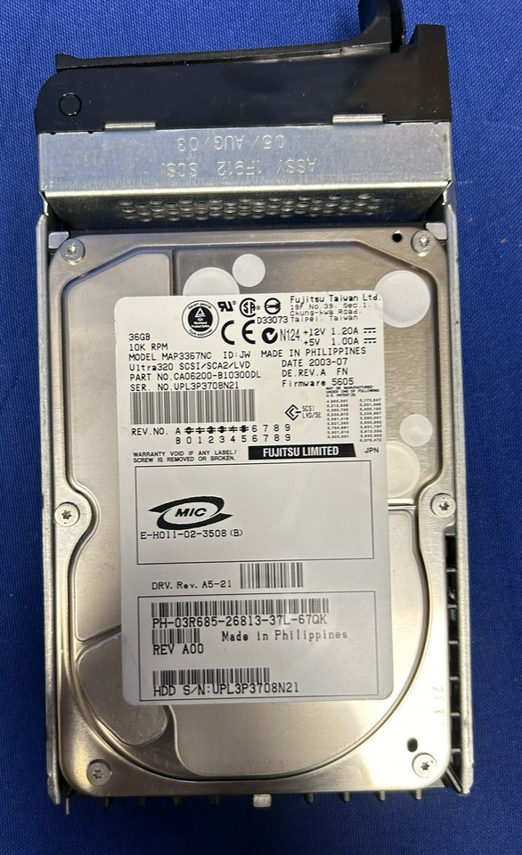 Dell IMU Poweredge 1750 RackMount Server w/ 3 X Fujitsu 36GB Ultra320 ...