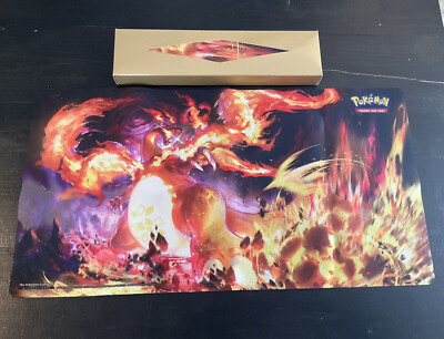 Pokemon Charizard UPC Ultra Premium Collection Rubber Play Mat Playmat ...