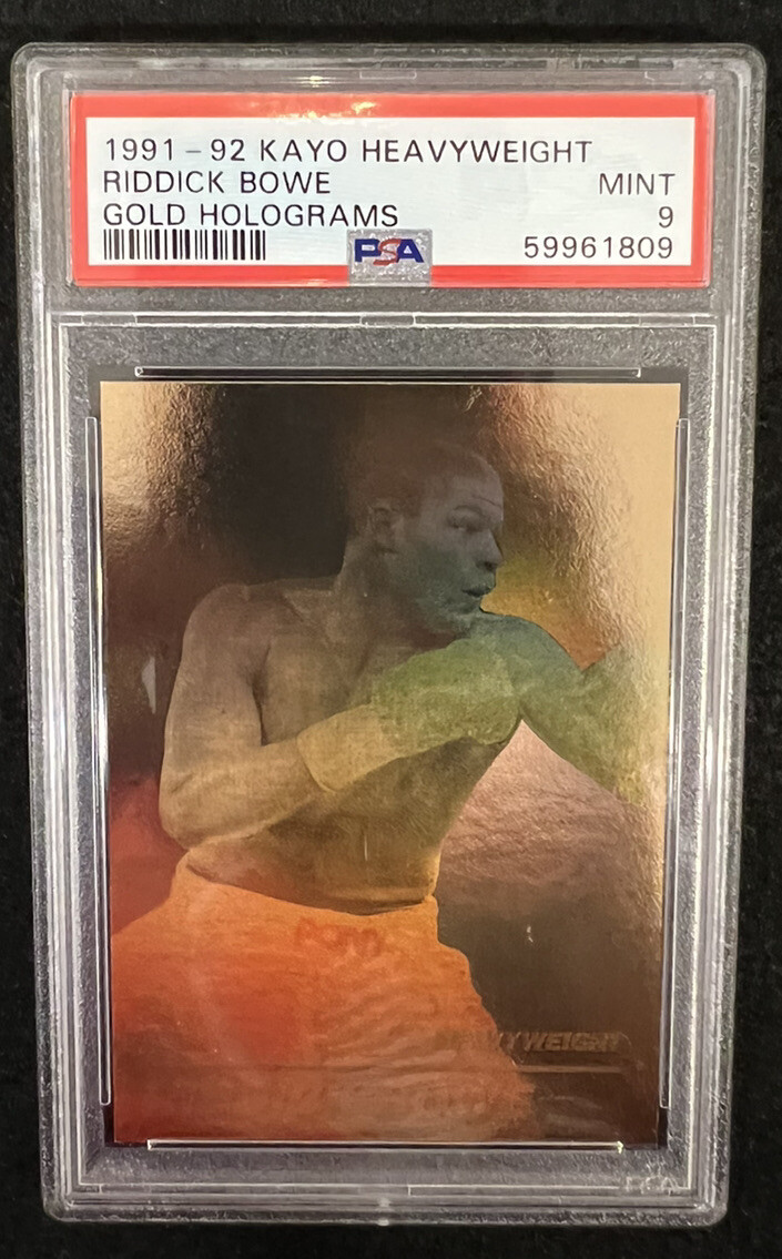 RIDDICK BOWE 1991-92 KAYO HEAVYWEIGHT GOLD HOLOGRAMS #2 PSA 9 MINT | eBay