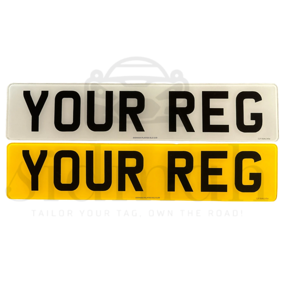 High Quality 2D Standard Number Plates | DVLA & MOT Compliant |UK GB ...