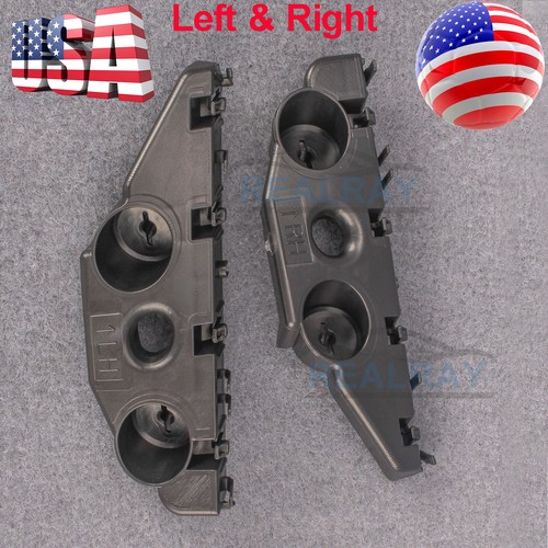 Pair Front Side Bumper Bracket For 2016-18 Nissan Altima 62221-9HS0A ...