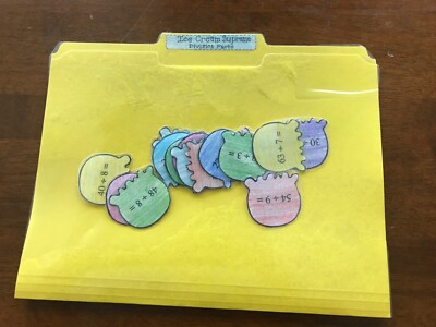 Ice Cream Supreme! Division facts Grade 3-4 math file folder game ...