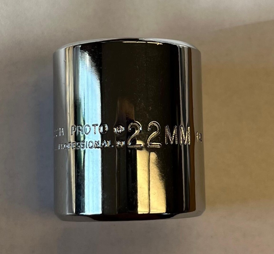 PROTO #5222M 22 mm Socket USA PROFFESSIONAL 1Q | eBay