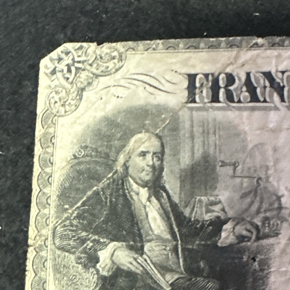 Franklin Copper Mining Co $5 Script Hancock Michigan 1860 Minima Money ...