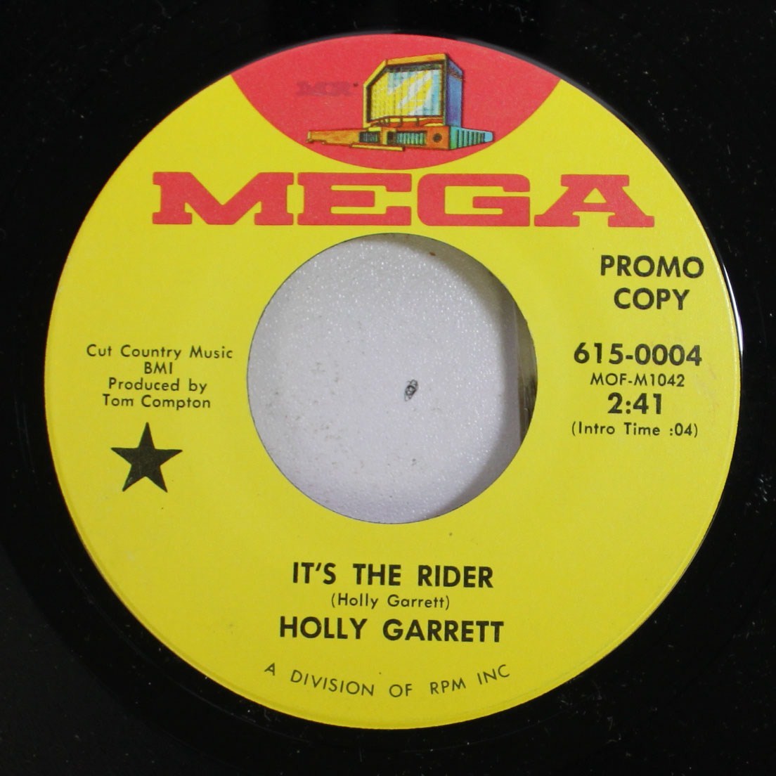 Country Promo Nm! 45 Holly Garrett - It'S The Rider / Burnin' A Candle ...