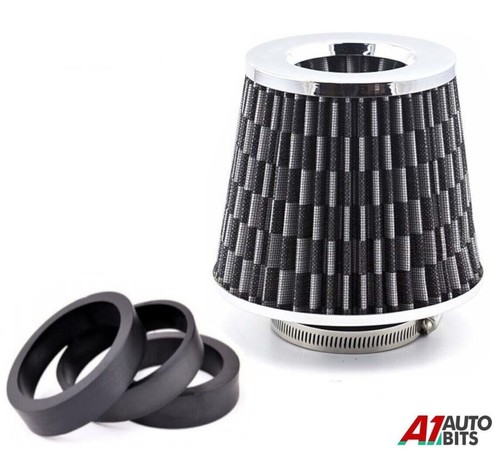 Universal Carbon Finish Car Sport Cone Air Filter Induction Kit High ...