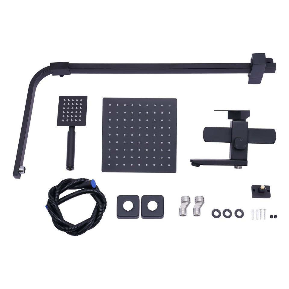 Shower Panel Tower Massage System Rain & Waterfall Jets Faucet ...