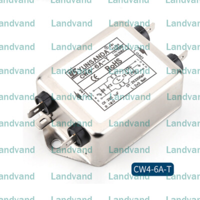 YUNSANDA single-phase 220V power supply filter AC EMI filter CW4-6A-T ...