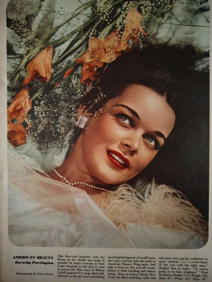 1946 Original Esquire Art WWII Era Art Photos Dorothy Partington Joan ...