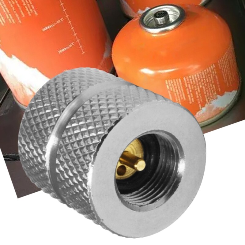 Butanes Stove Gas Refill Adapter Converter Screw Type Valves Canister ...
