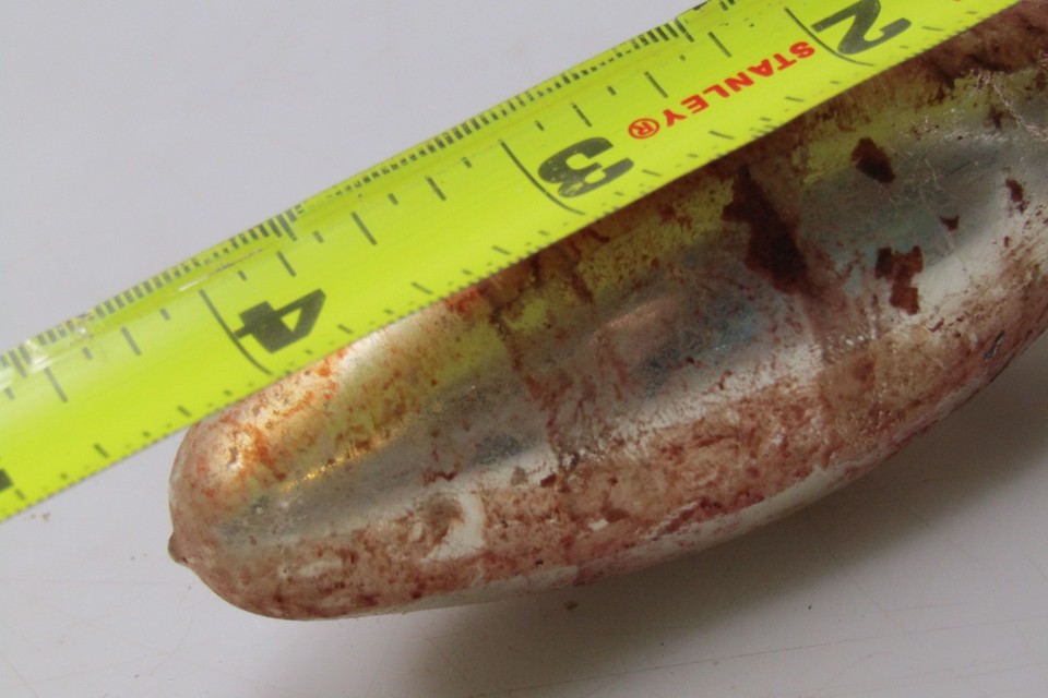 Lot Antique Vintage Blown Glass Striped DROP Christmas Ornaments ...