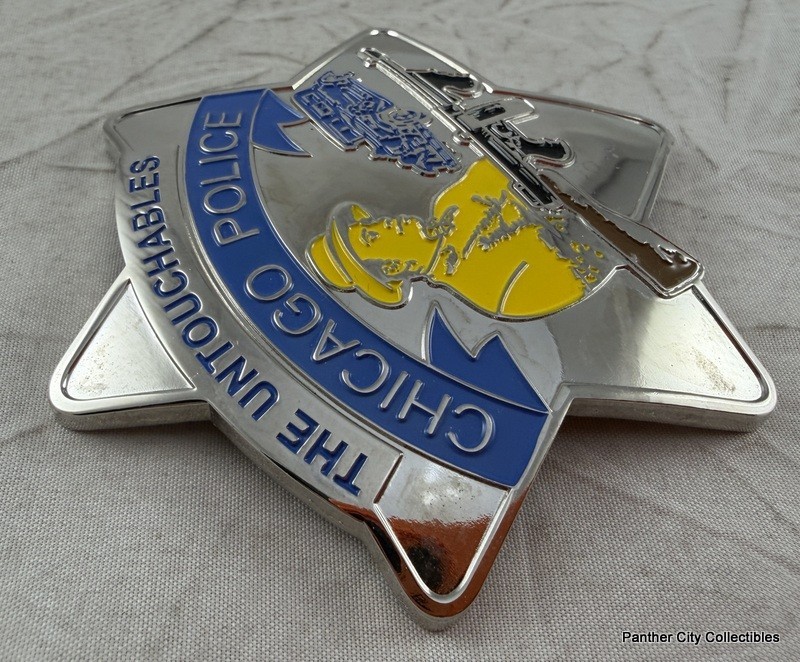 Vintage Obsolete Chicago Police Badge The Untouchables Thompson Sub ...