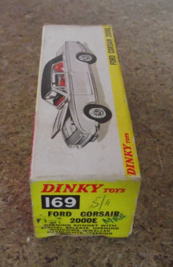 Original Vintage Dinky Toys 169 Ford Corsair 2000E BOX ONLY - Excellent ...
