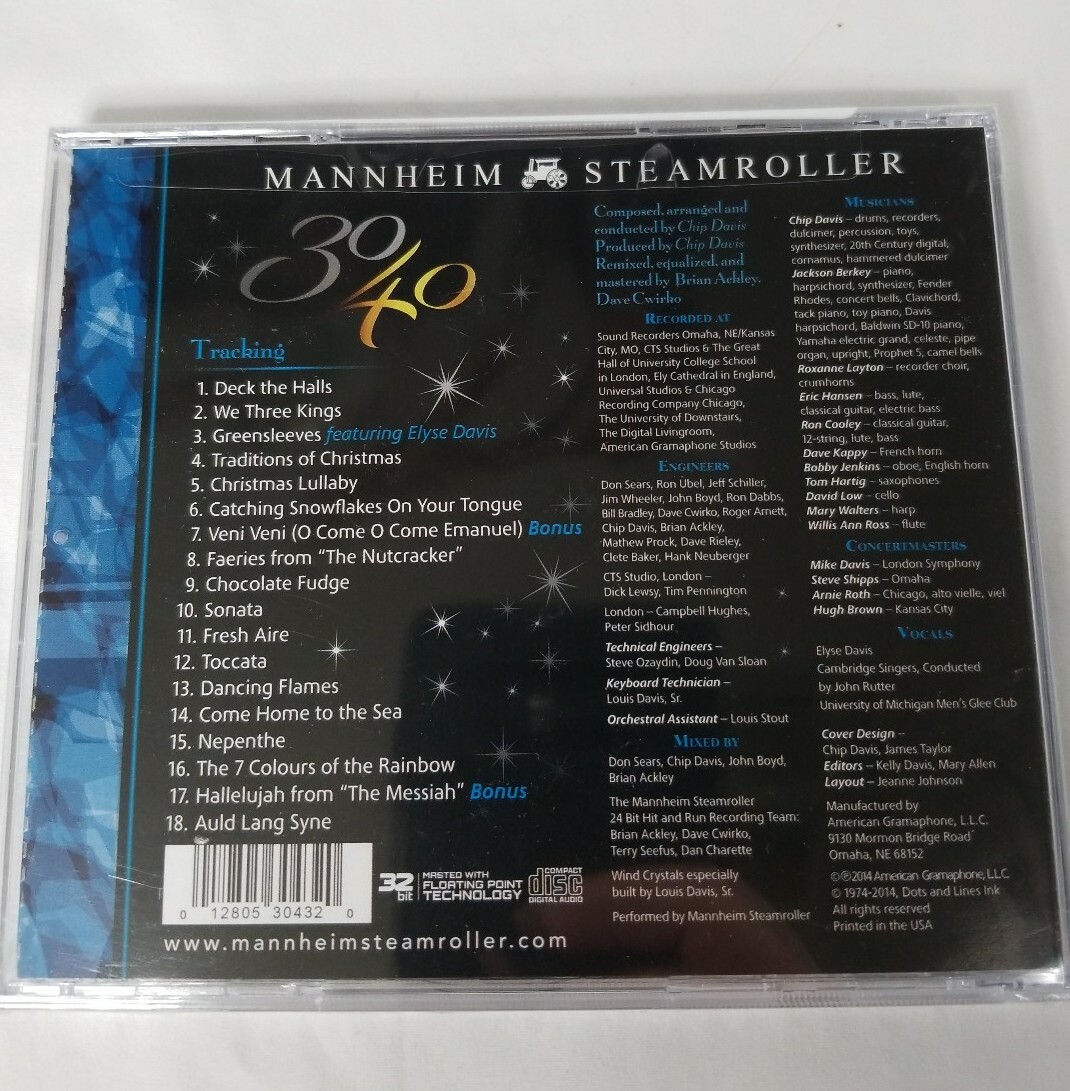 Mannheim Steamroller 30/40 Target Exclusive American Gramaphone NEW ...