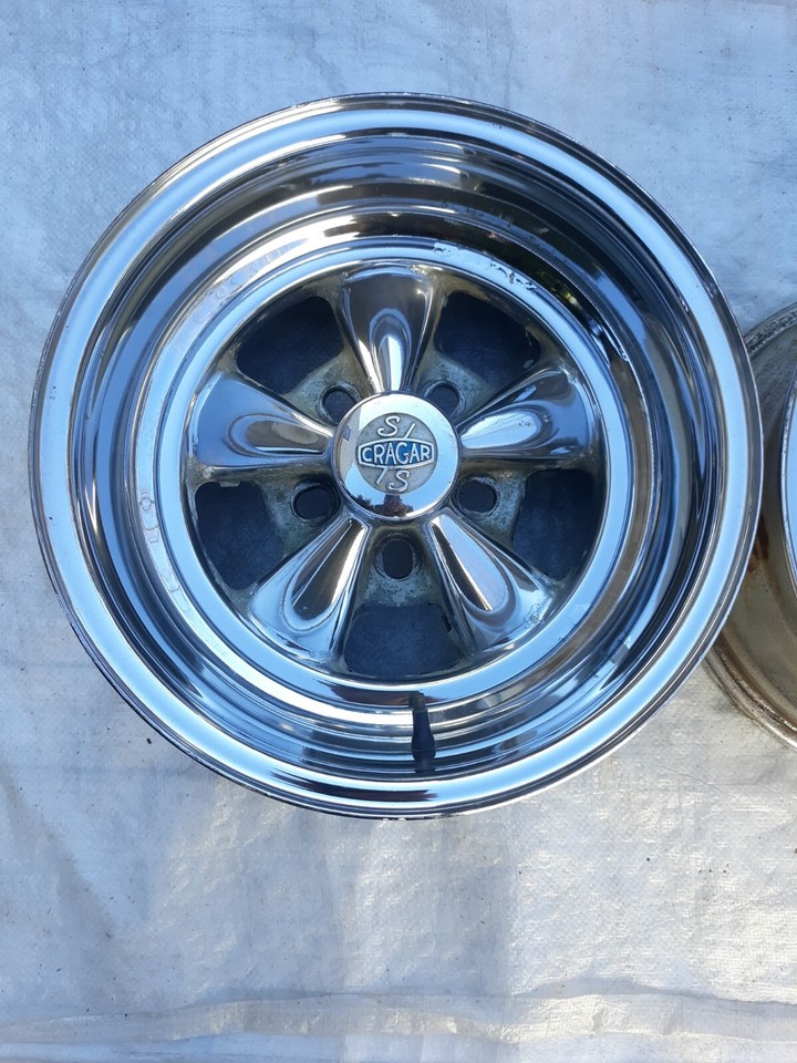 Cragar SS Wheels Deep Dish 15x8 Vari-Fit Chevy-Ford-Mopar Pair 1972 | eBay