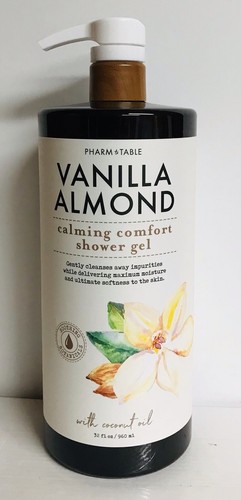 Pharm to Table ~ Vanilla Almond Calming Comfort Shower Gel with Coconut ...