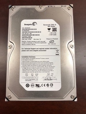 Seagate Barracuda 7200.10 ST3400620AS 400GB Internal 7200RPM 3.5" HDD ...