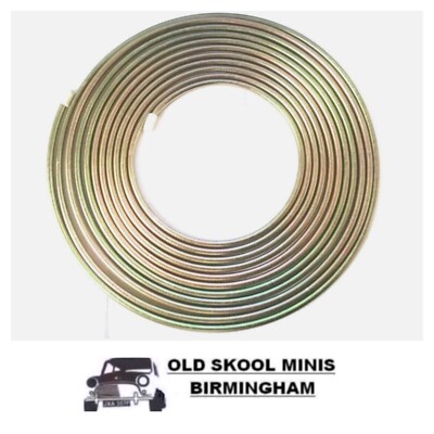 CLASSIC MINI FUEL PIPE FRONT TO REAR 1/4"x96" LONG SALOON ZINC ALLOY ...