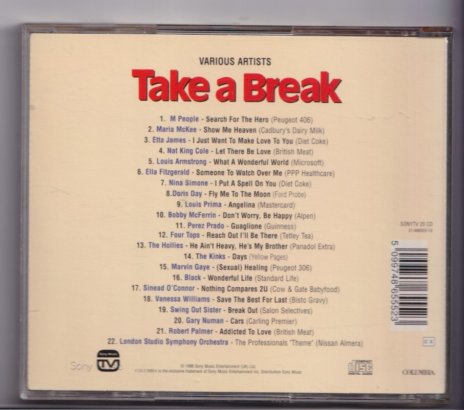 (LA278) Take A Break, 22 tracks various artists - 1996 CD | eBay