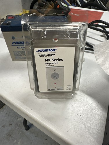 Securitron MK Momentary Single Gang Mortise Key Switch- Satin Steel NEW ...