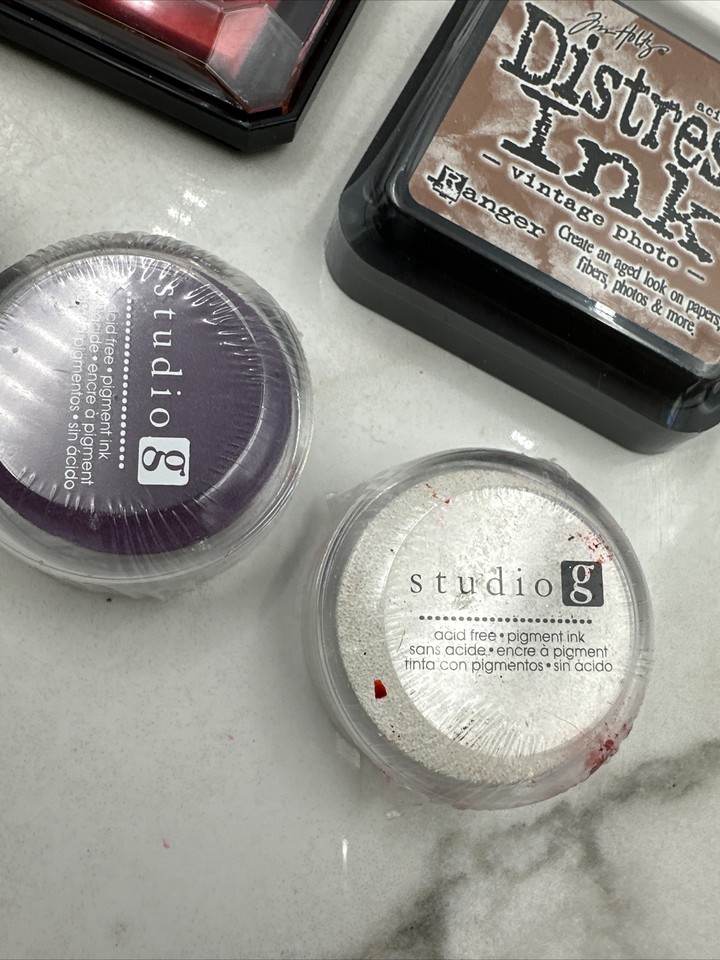 Stamp Ink Pad Lot Color Box Ink Pad Lot Watermark Ink Pad Archival Ink ...