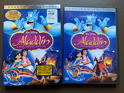 Aladdin Platinum Edition (DVD, 2004, 2-Disc Set, Special Edition) W ...