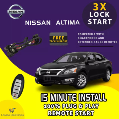 100% Plug & Play Remote Start fits: 2013-2018 Nissan Altima w/ Push To ...