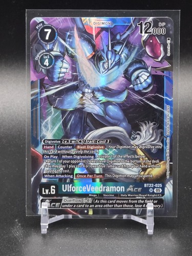 Digimon Card Game UlforceVeedramon Ace BT22-025 SR Cyber Eden | eBay