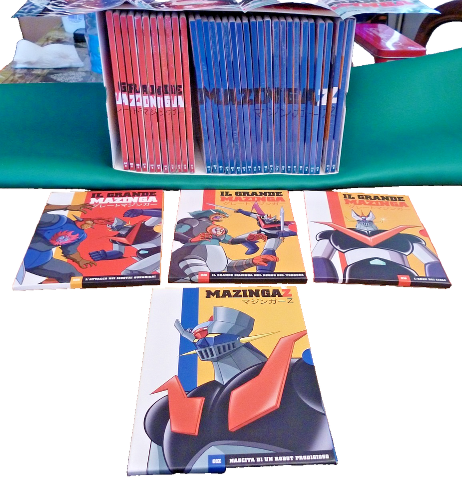 IL GRANDE MAZINGA + MAZINGA Z GAZZETTA SPORT YAMATO COLLECTION COMPLETA ...