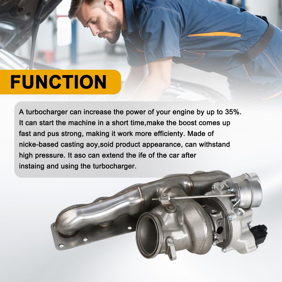 Turbo Turbocharger B03 for BMW X5 2012 xDrive35i AWD 3.0L 11657636423 ...