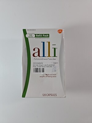 Orlistat 60mg Weight Loss Pills (120 Count) - Refill Pack Exp:06/24 ...