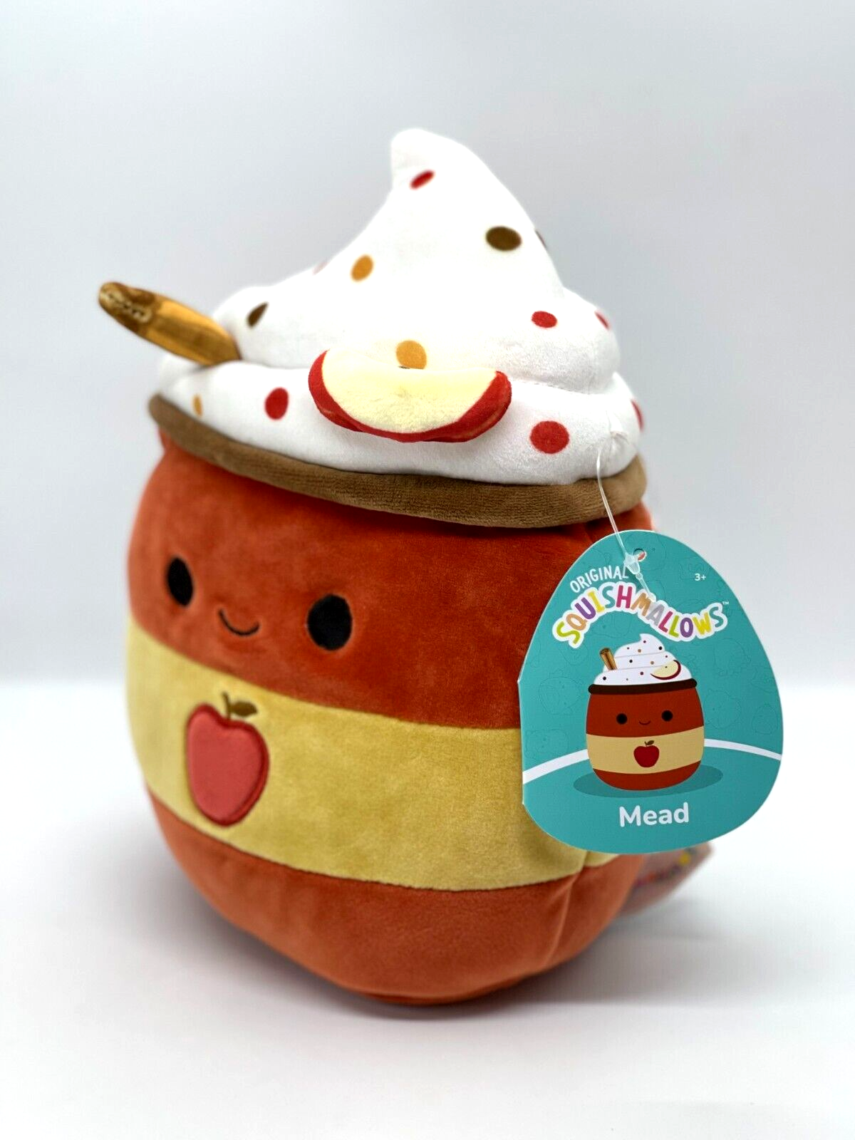 Squishmallows Kellytoy Mead the Apple Cider Latte Fall Harvest Squad 7 ...