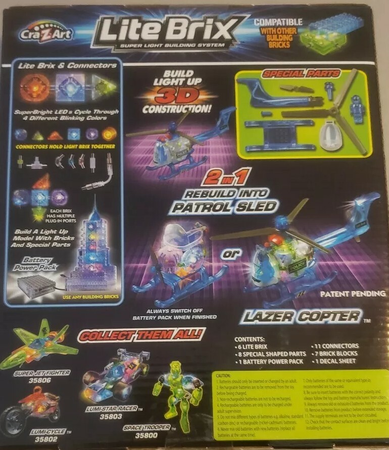 Cra-Z-Art Lite Brix Laser Copter | eBay