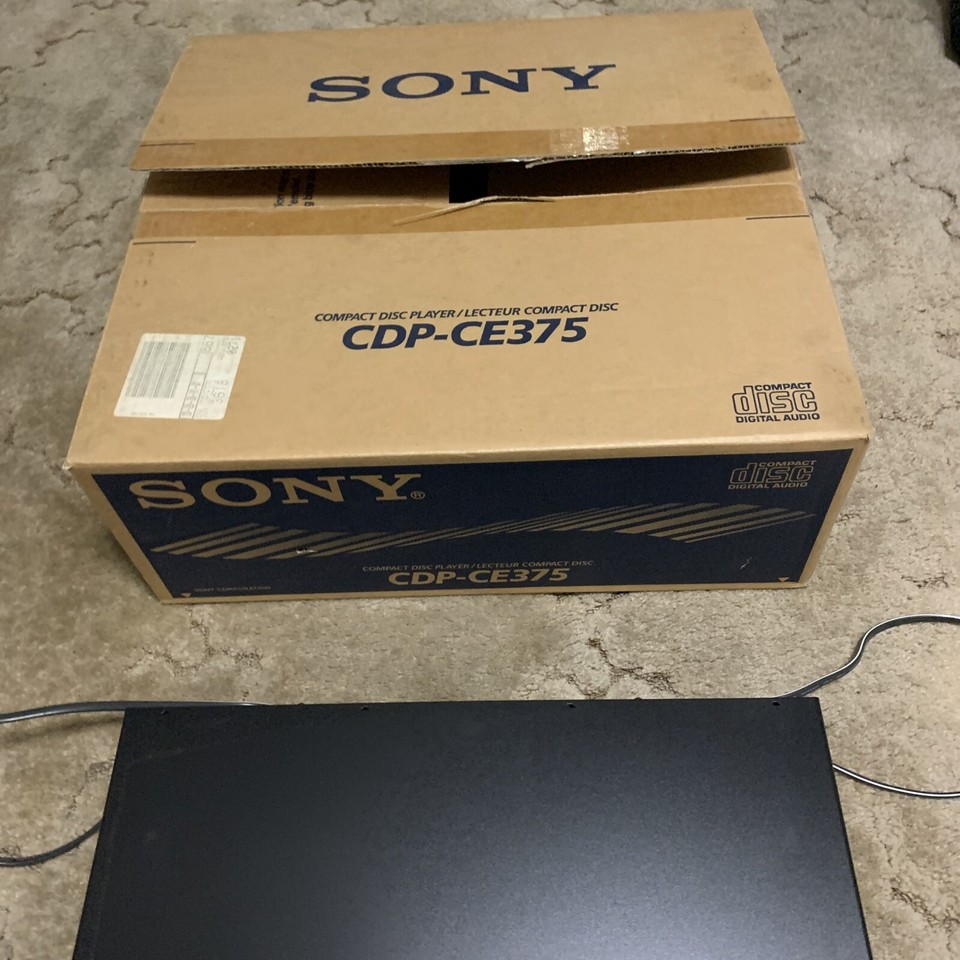 SONY CDP-CE375 5-Disc CD Changer Compact Disc Player w/Remote And Box ...