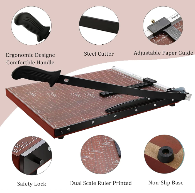 Paper Cutter Heavy Duty 18" Cut Length Professional Large Paper Cutter ...