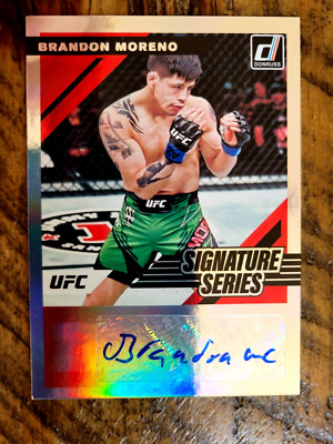 2022 Panini Donruss UFC Brandon Moreno Signature Series SILVER FOIL ...