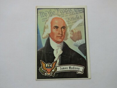 1972 Topps U.S. President James Madison 4th President Card # 4 | eBay