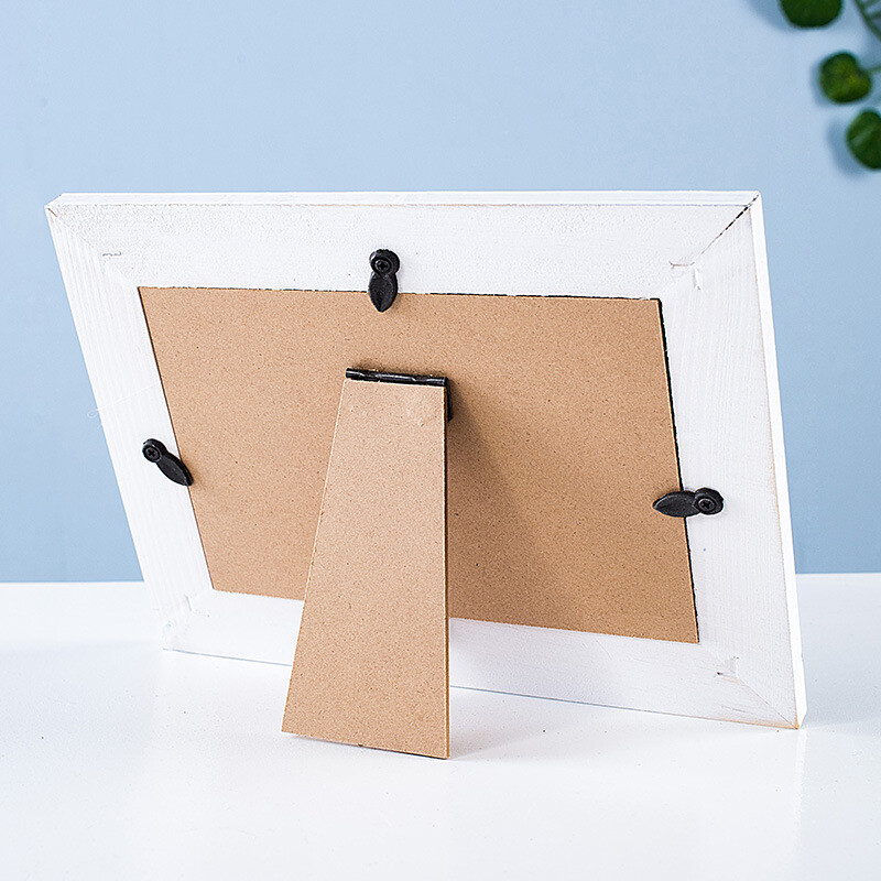 2 X Photo Frame Wood Old Effect Display Picture Frames Various Sizes ...