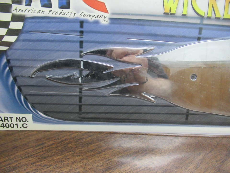 99-04 Ford F250 F350 Superduty Chrome Flames Wicked Badge Grill Emblem ...