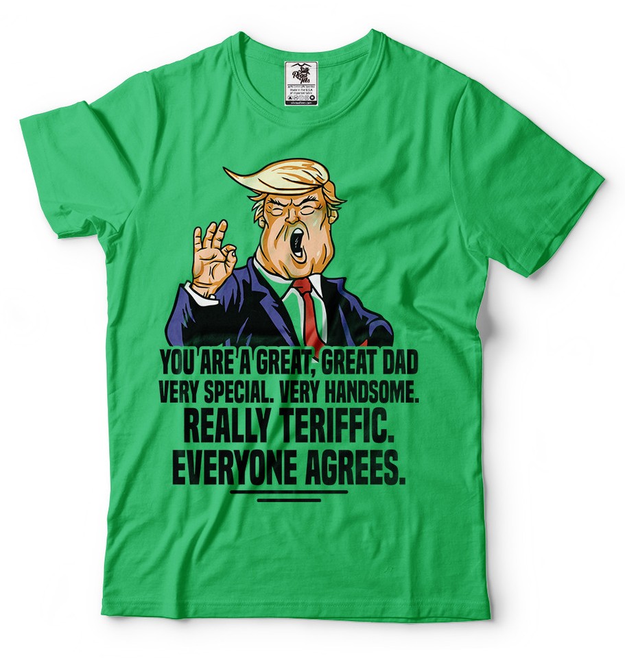 Donald Trump Fathers Day T shirt,Gift For Dad,Funny Father's Day Gift ...